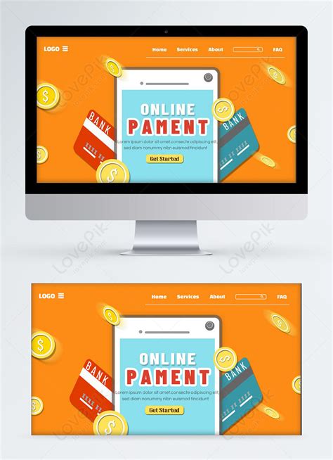 안전한 온라인 결제 랜딩 페이지 Ui 디자인 모바일 신용 카드 관리 이미지 사진 465570111 무료 다운로드