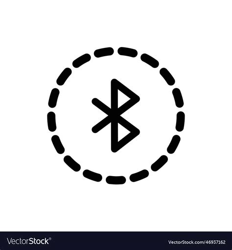 Icon Bluetooth Using Line Style Bluetooth Line Vector Image