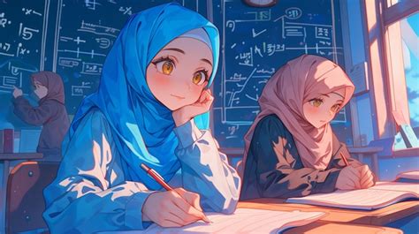 Free Photo Cartoon Students In A Math Class