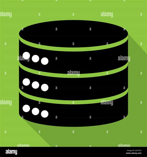Database Storage Icon With Shadow Internet Network Server Cloud Data