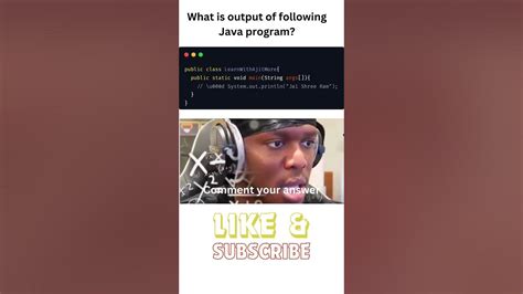 java tricky output viral shorts youtube