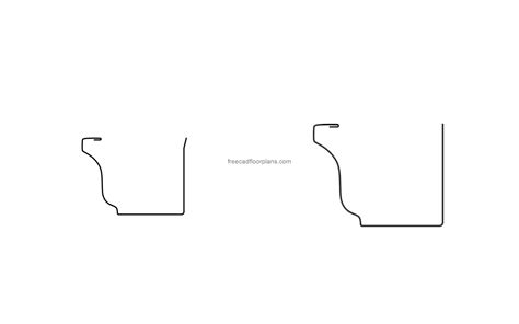 K Style Gutter Free Cad Drawings