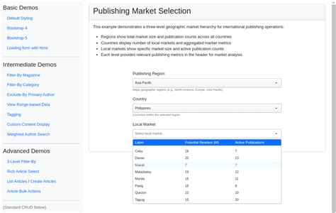 3 Level Filter By Example Django Tomselect Documentation