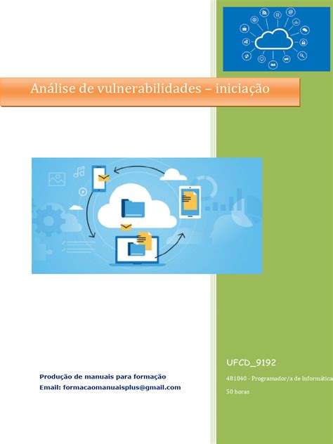 ufcd 9192 análise de vulnerabilidades iniciação Índice pdf