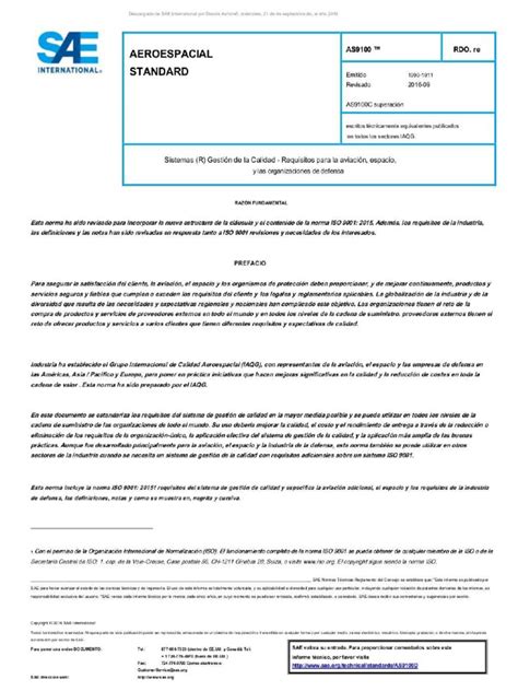 As 9100 Rev D Espaol Compress Pdf