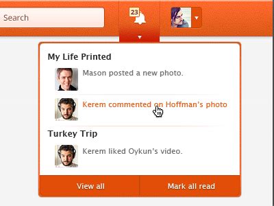 Notification Dropdown By Nachitz On Dribbble