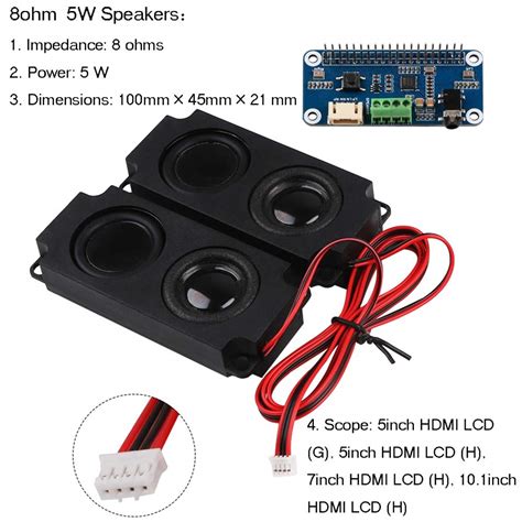 innovateking eu wm8960 hi fi sound card hat audio codec sound board