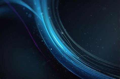 Blue Curve Template With Space For Customizable Elements Premium Ai