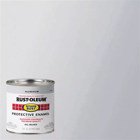 Rust Oleum Stops Rust Oil Based Gloss Protective Rust Control Enamel Aluminum 1 2 Pt Do It Best