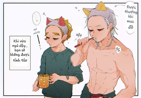 An Image Of Two People That Are Eating Food And Drinking Something Out Of A Cup