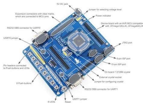 Atmega64a Au Atmega64a Avr Development Board Starter Kit 1 Atmega64 Core Board Free Shipping
