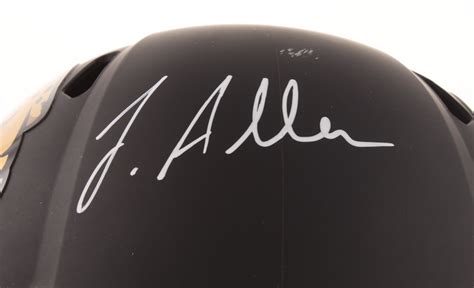 Josh Allen Signed Jacksonville Jaguars Full Size Matte Black Speed Helmet Beckett COA