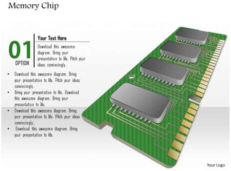 Microprocessor Powerpoint Templates Diagrams And Slides For Presentations Show Cpu Gpu Chip