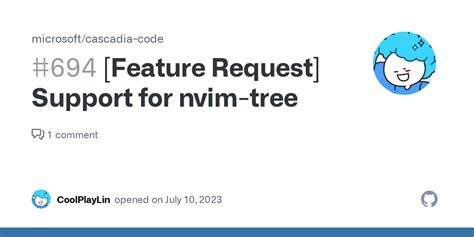 Feature Request Support For Nvim Tree · Issue 694 · Microsoftcascadia Code · Github