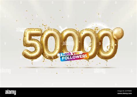 Thank You Followers Peoples 50k Online Social Group Happy Banner