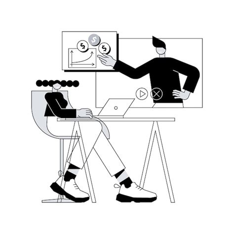 Premium Vector Online Workshop Abstract Concept Vector Illustration