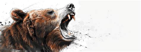Bear Mouth Open Stock Illustrations 610 Bear Mouth Open Stock