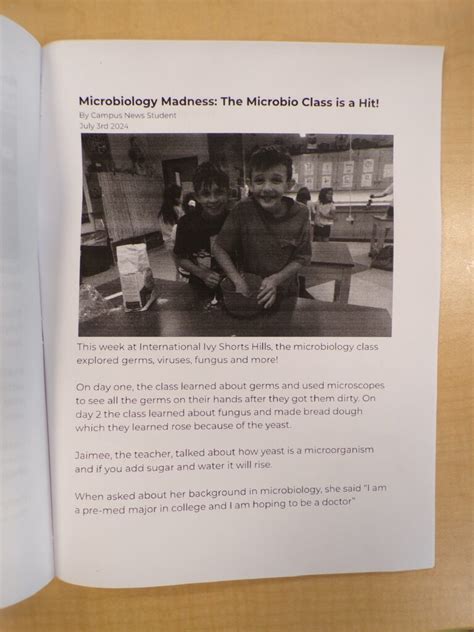 Hot Off The Press Campus Newspaper Class Publishes Their First