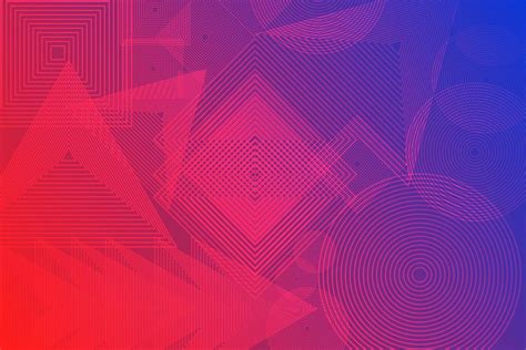 Pattern With Geometric Elements In Pink Blue Tones Abstract Gradient Background 20561022 Vector