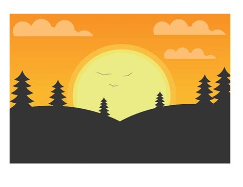 Premium Vector Sunset Vector