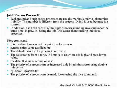 Managing Processes In Unixpptx