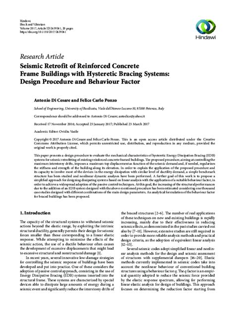 Pdf Seismic Retrofit Of Reinforced Concrete Frame With Buckling Restrained Braces
