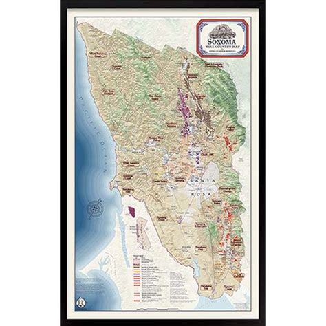 Sonoma Winery Map Printable