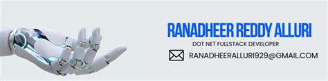 Ranadheer Reddy A Net Full Stack Developer 6 Yrs Experience Cloud Aws Azure Gcp