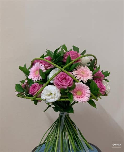 화훼장식기능사 실기 ㅣ구조물 꽃다발 연습일지 원추형 반구형 네이버 블로그