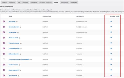 Email Previewer For Woocommerce Easy Preview Email Send Test Email