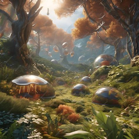 Virtual Ecosystems Teeming With Artificial Life Premium Ai Generated Image