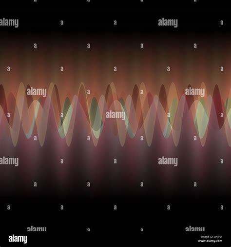 Illustration Of Multiple Waves Oscillating Or Overlapping By Many Small