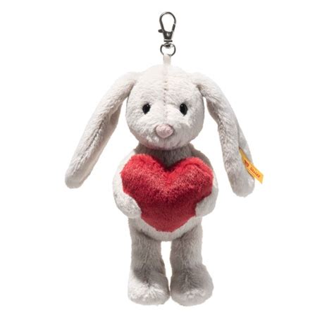 Pendant Hoppie Rabbit Love 15 Cm Light Grey