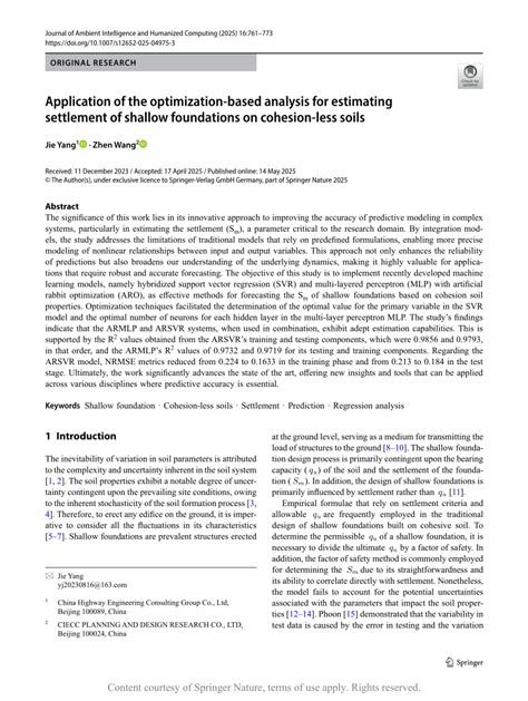 Application Of The Optimization Based Analysis For Estimating Settlement Of Shallow Foundations