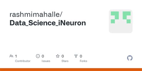 Github Rashmimahalledatascienceineuron
