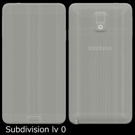 samsung glaxy note 3 pink 3d model 50 max free3d