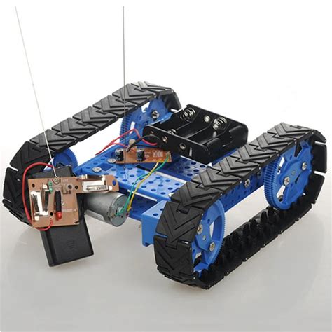 Aliexpress Buy High Quality DIY Assembling Tracked Tank Car Robot Kit With Remote Control