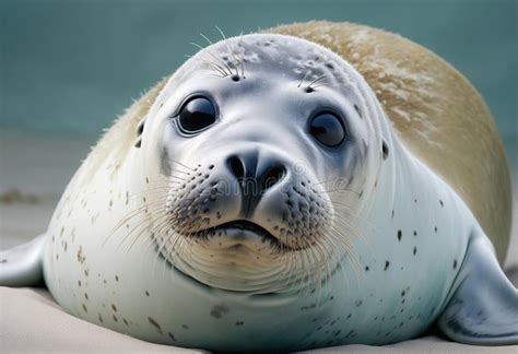Close Up Of A Seal Head Stock Illustration Illustration Of Life