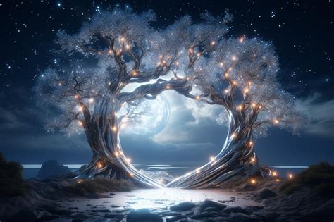 Premium Photo Gateway Tree That Links Parallel Universes