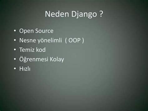Django Nedir PPT