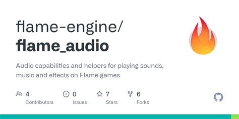 Github Flame Engine Flame Audio Audio Capabilities And Helpers For