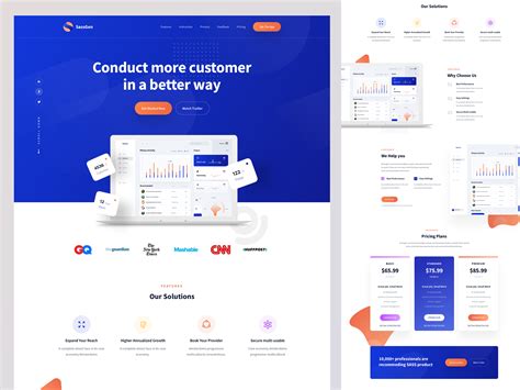 sassgen saas landing page html template by shekh al raihan for ofspace digital agency on dribbble