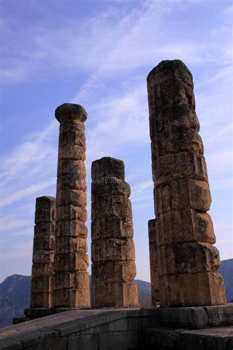 Delphi Columns Stock Image Image Of Scene Landscape