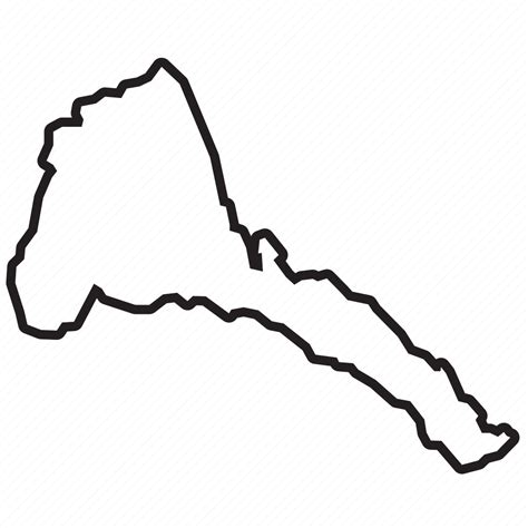 Country Eritreamaps Map World Icon Download On Iconfinder