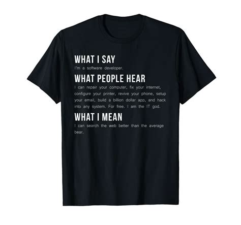 Im A Software Developer Funny Programming T Shirt T Shirt Funny Tee