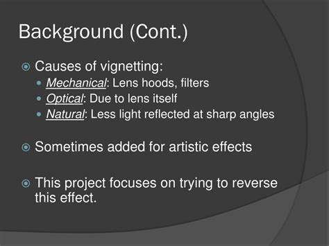 Ppt Single Image Vignetting Correction Powerpoint Presentation Free Download Id2271410