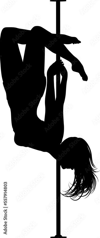 Pole Dancing Woman Silhouette Stock Illustration Adobe Stock