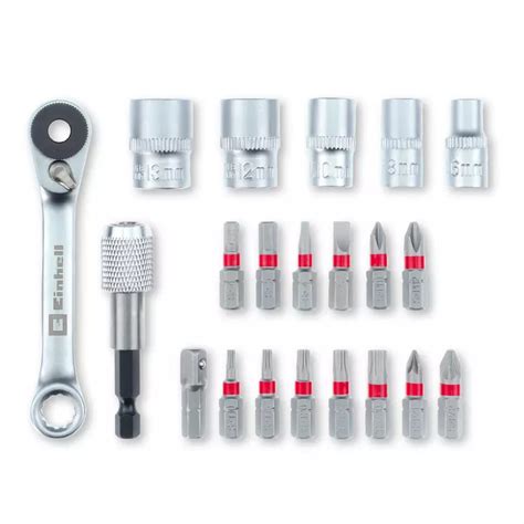 Einhell Bitsets Xs Case 21 Tlg Bit Und Steckschlüssel Set