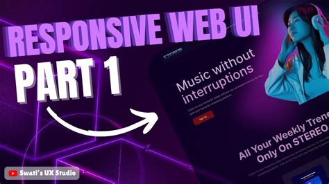 Responsive Website Ui From Scratch Part 1 Youtube