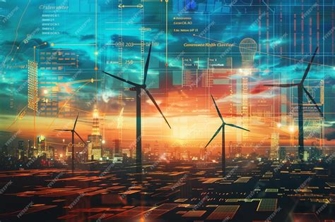 Renewable Energy Source Charting Ar Generative Ai Premium Ai Generated Image